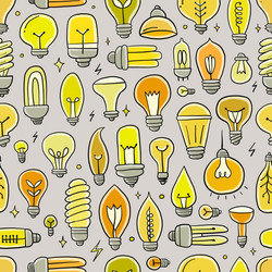 Light bulbs collection ecology concept art Vector Image
