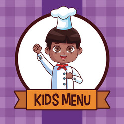 Kids menu cartoon Royalty Free Vector Image - VectorStock