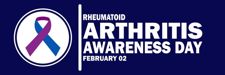 Rheumatoid arthritis awareness day Royalty Free Vector Image