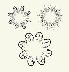 Small ornamental design elements Royalty Free Vector Image