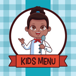 Kids menu cartoon Royalty Free Vector Image - VectorStock