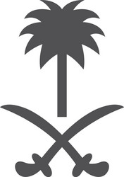 Saudi arabia national day map country symbol Vector Image
