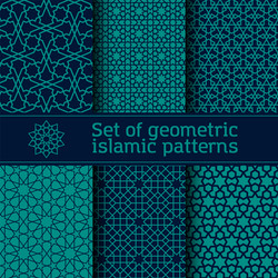 Islamic star seamless pattern Royalty Free Vector Image