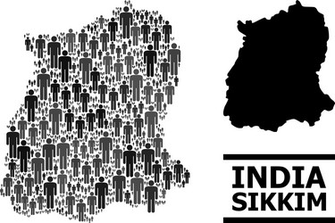Mosaic Map Sikkim Vector Images (over 150)