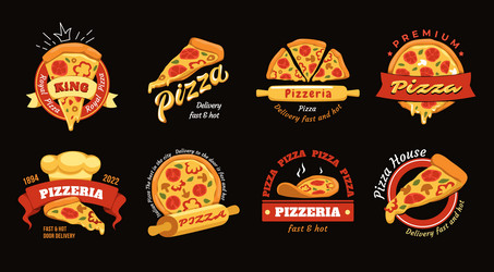 Black restaurant menu design cafe logo food Vector Image