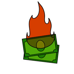 Burning Money Cartoon Vector Images (over 290)