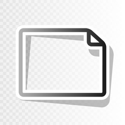 Horizontal document sign new Royalty Free Vector Image