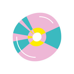 Retro compact disk Royalty Free Vector Image - VectorStock