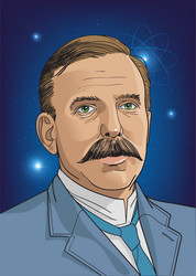 Ernest rutherford Royalty Free Vector Image - VectorStock