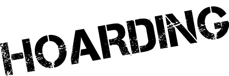 Hoarding rubber stamp Royalty Free Vector Image