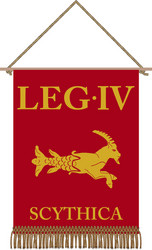 Legio iiii flavia felix standard Royalty Free Vector Image