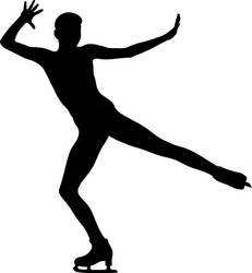 Rock and roll dancing silhouette Royalty Free Vector Image