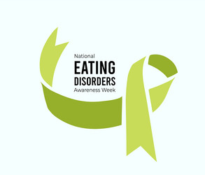 Banners for eating disorder Royalty Free Vector Image