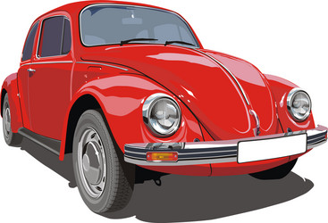 Beetle car Royalty Free Vector Image - VectorStock