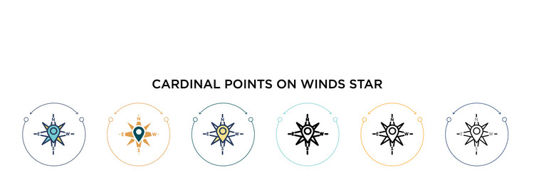 Points Cardinal Star Vector Images (82)