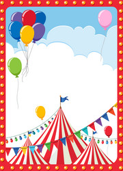 Circus frame Royalty Free Vector Image - VectorStock