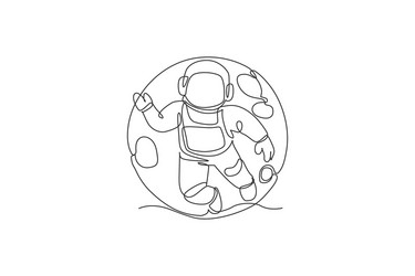 Globe one line drawing in style Royalty Free Vector Image
