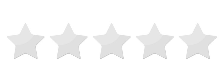 Five 5 star rank sign Royalty Free Vector Image