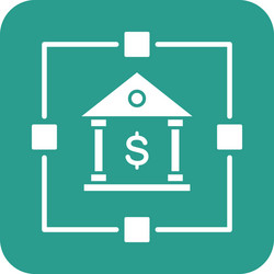 Banking network icon Royalty Free Vector Image
