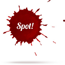 Hand blood spot composition Royalty Free Vector Image