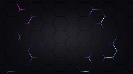 Electric glow hexagonal background Royalty Free Vector Image