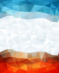 Abstract polygon background white paper triangle Vector Image