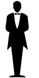 Butler Silhouette Vector Images (over 400)