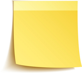 Sticky note Royalty Free Vector Image - VectorStock