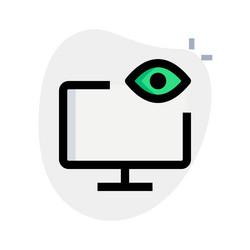 Visual display showing computer or device output Vector Image