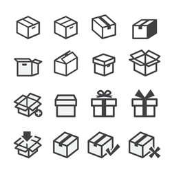 Box icon Royalty Free Vector Image - VectorStock