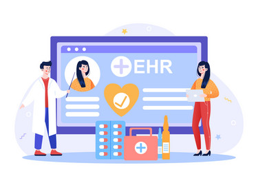 Electronic health record Royalty Free Vector Image