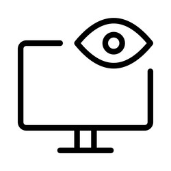 Visual display showing computer or device output Vector Image