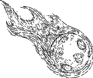 Meteor Shower Drawing