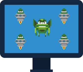 Pixel Monsters Virus Vector Images (over 110)