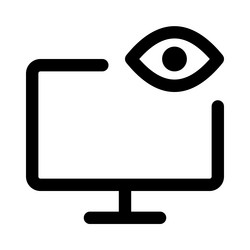 Visual display showing computer or device output Vector Image