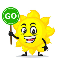 Chef cooking sun character design or mascot Vector Image