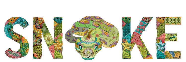 Word goat entangle object for decoration Vector Image