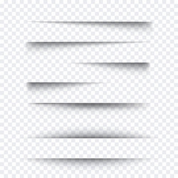 Shadow effect set Royalty Free Vector Image - VectorStock