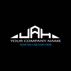 Uah letter logo creative design with graphic Vector Image