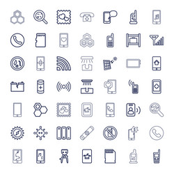 Cell icons Royalty Free Vector Image - VectorStock