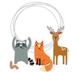 Forest frame Royalty Free Vector Image - VectorStock