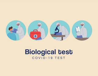 Biological test card Royalty Free Vector Image