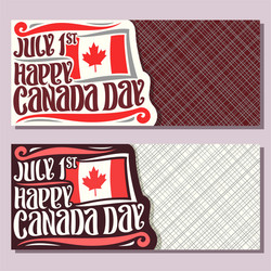 Independence canada day banner Royalty Free Vector Image