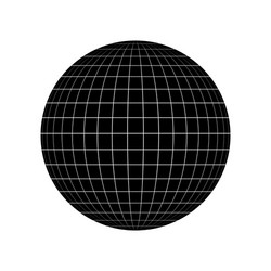 Sphere grid 3d wireframe spheres line globe Vector Image
