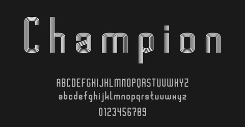 Linked letters font design union alphabet Vector Image