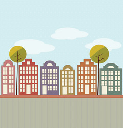 Cartoon town Royalty Free Vector Image - VectorStock