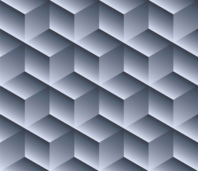 Seamless pattern 3d cubes isometric geometric Vector Image