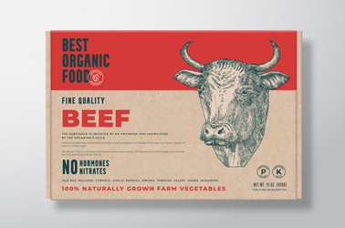 Beef sign meat letters food Royalty Free Vector Image
