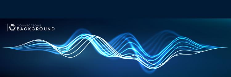 Colorful voice waves or motion sound frequency Vector Image