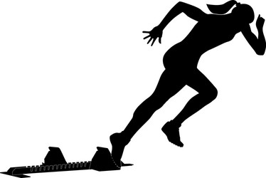 Girl Track Silhouette